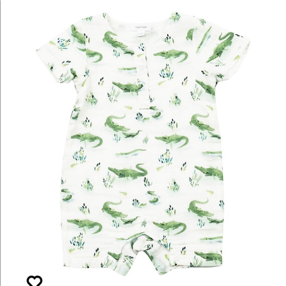 Angel Dear | One Pieces | Nwt Angel Dear Gator Henley Shortall | Poshmark